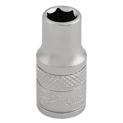 Draper 1/4" Square Drive Socket 6mm 16510 | DIY at B&Q