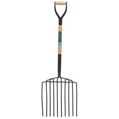 Draper 10 Prong Potato Fork with Wood Shaft and MYD Handle 34227
