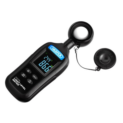 Draper 12443 Handheld Digital Light Level Meter, 0-200KLux and -20 to +70 C