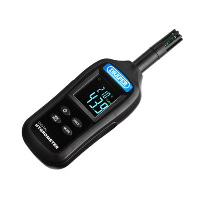 Draper 12444 Handheld Digital Hygrometer - Humidity and Temperature ...