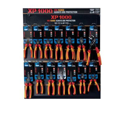 Draper 14328 XP1000 VDE Plier Profile for Slat Wall and Toolbar (28 Piece)