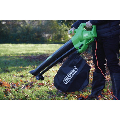 Draper 230V Garden Vacuum Blower Mulcher 3000W, 3-in-1, 35L Bag ...