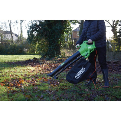 Draper 230V Garden Vacuum Blower Mulcher 3000W, 3-in-1, 35L Bag ...