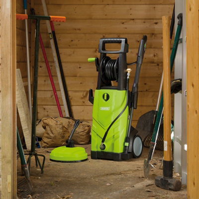 Draper 230V Pressure Washer, 2,200W, 165Bar, Green 03095