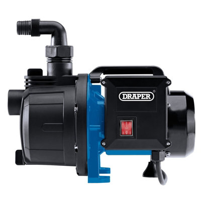 DRAPER 230V SURFACE MOUNTED WATER PUMP 76L/MIN 1100W, SELF-PRIMING WITH ...