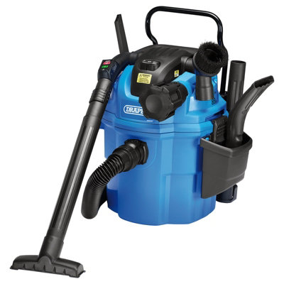 Draper 230V Wall Mounted Wet And Dry Vacuum Cleaner 1500W 18L Tank With ...