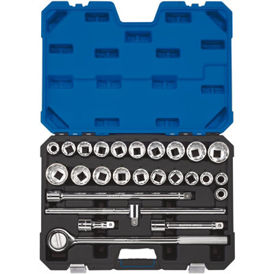 Draper 3/4" Sq. Dr. Combined MM/AF Socket Set 26 Piece 16484