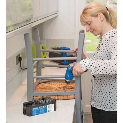 Draper 3.6V Cordless Li-ion Screwdriver Kit 83568 | DIY at B&Q