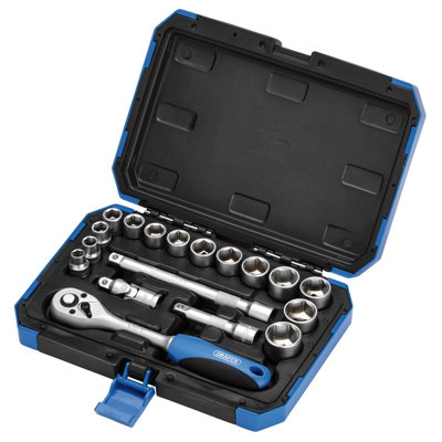 Draper 3/8" Sq. Dr. Metric Socket Set 18 Piece 16359