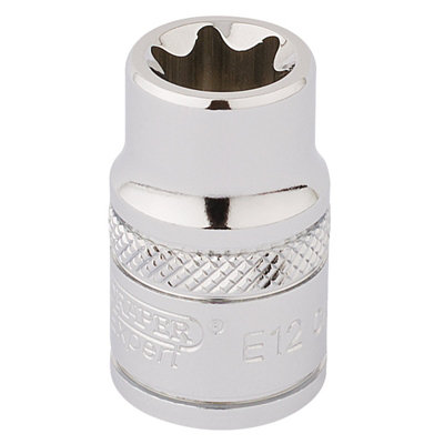 Draper 3/8" Square Drive Draper TX-STAR Socket E12 34187