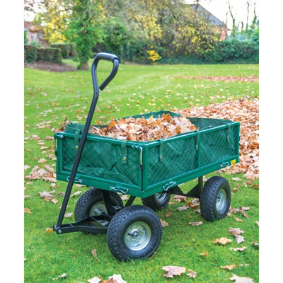 Draper 58552 Steel Mesh Gardeners Wheeled Cart Trolley Trailer & 20760 ...