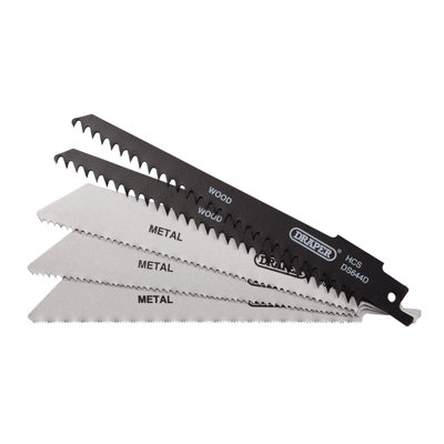 Draper Assorted Reciprocating Saw Blades for Multi-Purpose Cutting ...