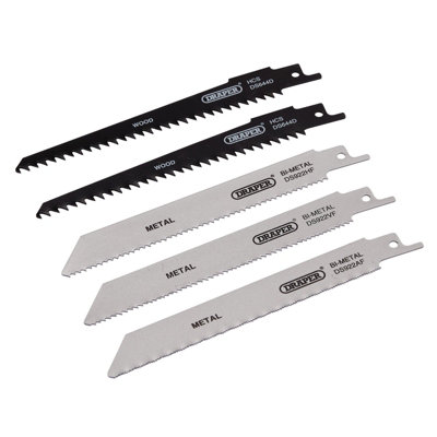 Draper Assorted Reciprocating Saw Blades for Multi-Purpose Cutting ...