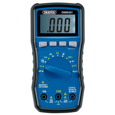 Draper Automotive Digital Multimeter, 1 x Temperature Probe, 1 x ...