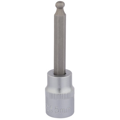 Draper Ball End Hexagonal Socket Bits, 3/8" Sq. Dr., 5mm 16288 | DIY at B&Q