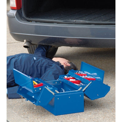 Draper Barn Type Tool Box with 4 Cantilever Trays, 460mm 48566