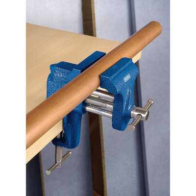 Draper Bench Vice 75mm Cast Iron Curved Serrated Jaws 40mm Clamp Capacity