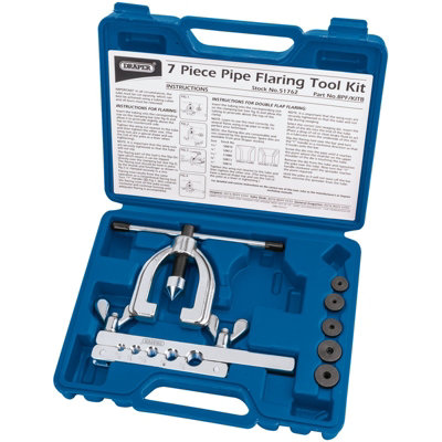 Draper Brake Pipe Flaring Kit (7 Piece) 51762 | DIY at B&Q