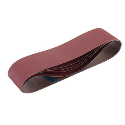 Draper Cloth Sanding Belt, 100 x 915mm, 180 Grit (Pack of 5) 09272 ...