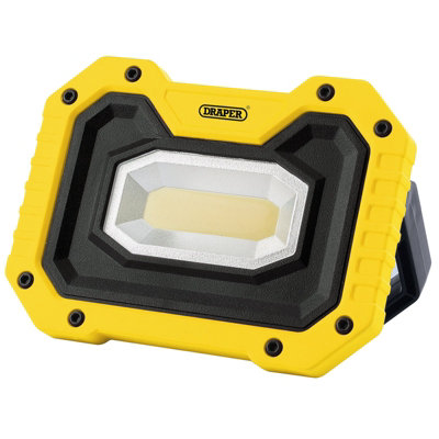 Draper COB LED Worklight, 5W, 500 Lumens, Yellow, 4 x AA Batteries ...
