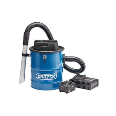 Draper D20 20V Ash Vacuum Cleaner, 1 x 3.0Ah Battery, 1 x Fast Charger ...