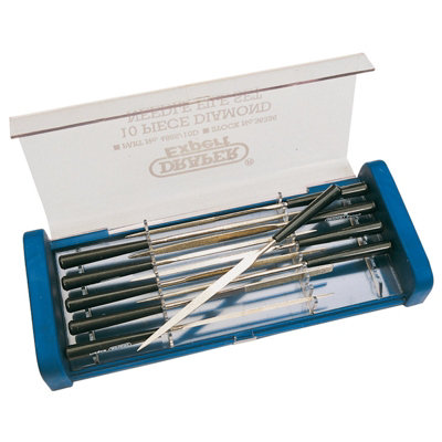 Draper Diamond Needle File Set, 140mm (10 Piece) 36326 | DIY at B&Q
