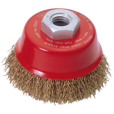 Draper Draper Expert Crimped Wire Cup Brush, 60mm, M14 52635 | DIY at B&Q