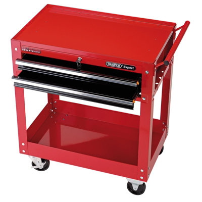 Draper Expert 2 Level Tool Trolley with Two Drawers 07635 | DIY at B&Q