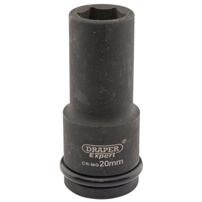 Draper Expert 20mm 3/4" Square Drive Hi-Torq 6 Point Deep Impact Socket 5052 | DIY at B&Q