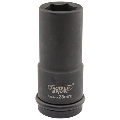 Draper Expert 23mm 3/4" Square Drive Hi-Torq 6 Point Deep Impact Socket ...