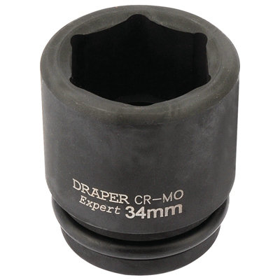 Draper Expert 34mm 3/4" Square Drive Hi-Torq 6 Point Impact Socket ...