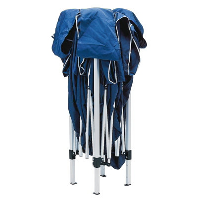Draper Expert Concertina Gazebo, 3x3m, Blue, Splash Proof, Steel Frame ...
