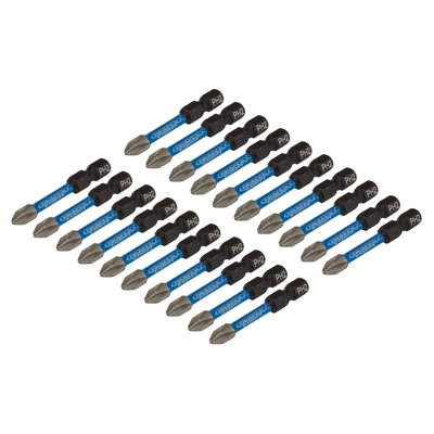Draper Expert Cross Slot/PH Type Impact Screwdriver Bits, No.2 x 50mm ...