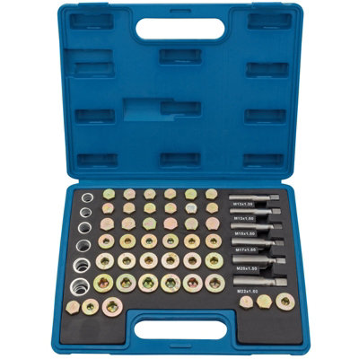 Draper Expert Oil Sump Plug Repair Kit (120 Piece) 36631 | DIY at B&Q