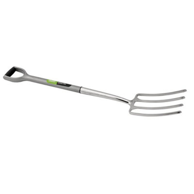 Draper Extra Long Stainless Steel Garden Fork with Soft Grip 83753