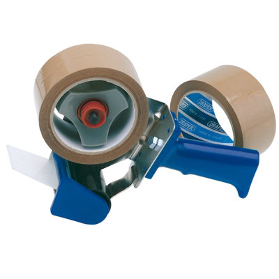 Draper Hand-Held Packing Security Tape Dispenser Kit, 2 x Reels of Tape ...