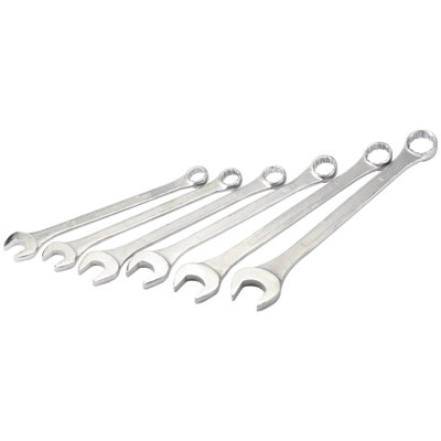 Draper Heavy Duty Long Pattern Metric Combination Spanner Set 6 Piece ...