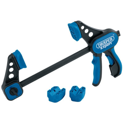Draper Heavy Duty Soft Grip Dual Action Clamps, 150mm 02373 | DIY at B&Q