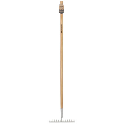 Draper Heritage Stainless Steel Garden Rake with Ash Handle 99015