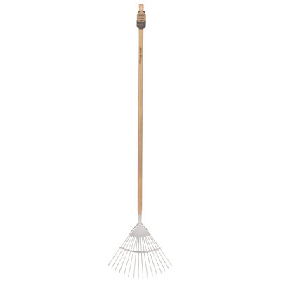 Draper Heritage Stainless Steel Lawn Rake with Ash Handle 99020