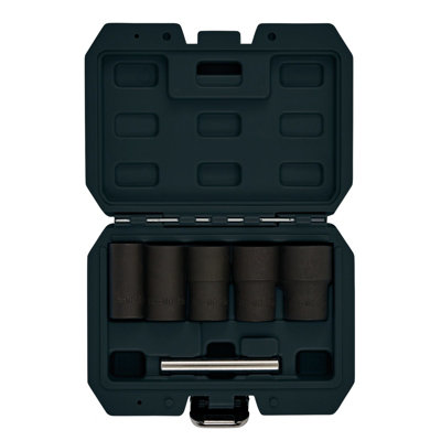 Draper Impact Wheel Nut Socket Set, 1/2" Sq. Dr. (6 Piece) 12411