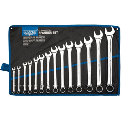 Draper Imperial Combination Spanner Set 14 Piece 29548 | DIY at B&Q