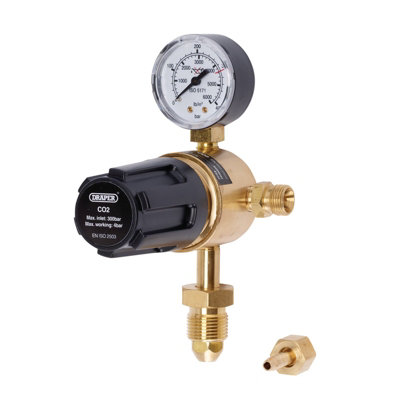 Draper Industrial Gas Bottle Regulator with Single Gauge, 300 bar 70151