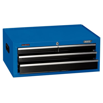 Draper Intermediate Tool Chest, 3 Drawer, 26", Blue 14970 | DIY at B&Q