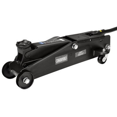 Draper Long Chassis Trolley Jack, 3 Tonne, Black 27635