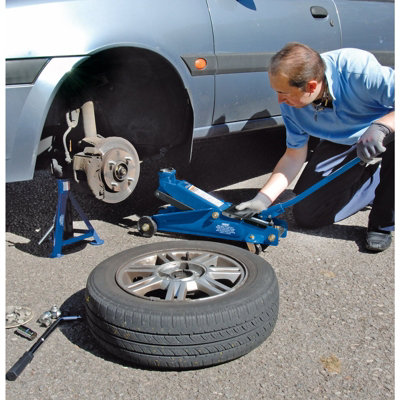 Draper Long Chassis Trolley Jack, 3 Tonne, Black 27635