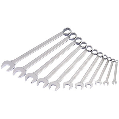 Draper Long Whitworth Combination Spanner Set (11 Piece) 03157 | DIY at B&Q