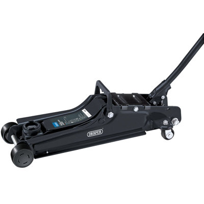 Draper Low Entry Trolley Jack 2 Tonne Steel Chassis Compact Design ...