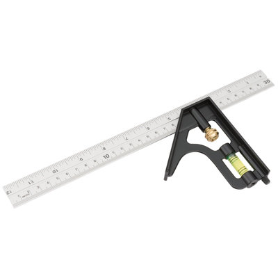 Draper Metric and Imperial Combination Square, 300mm 34703 | DIY at B&Q