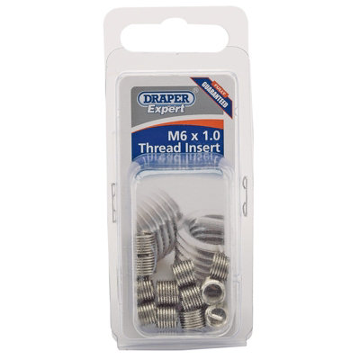 Draper Metric Thread Insert Refill, M6 x 1.0 (Pack of 12) 21708 at B&Q